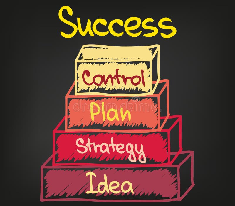 Success chart stock vector. Illustration of choice, goal - 52384966