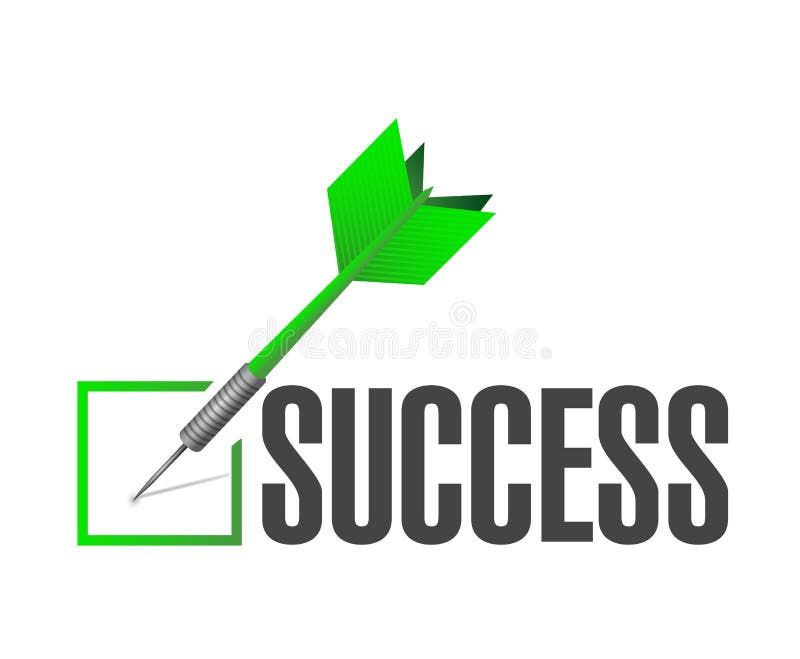 Success Check Dart Illustration Design Stock Illustration ...