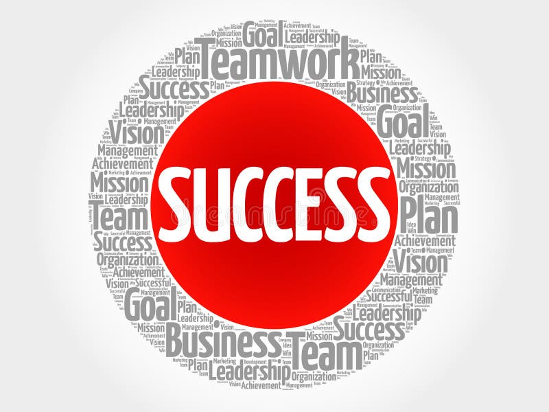 Success circle word cloud stock illustration. Illustration of concept ...