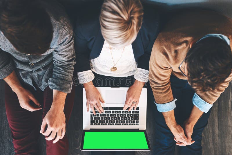 Success Comes when You Sit Down and Work for it. High Angle Shot of ...