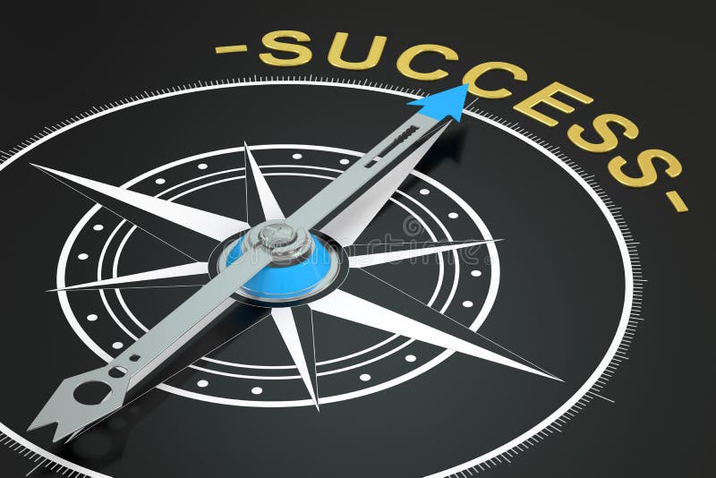 Success compass concept stock illustration. Illustration of inspiration ...