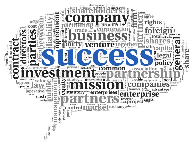 Success Concept in Tag Cloud Stock Illustration - Illustration of ...