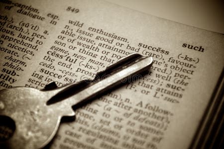 Success Definition Pointed Out by Key Stock Photo - Image of ...