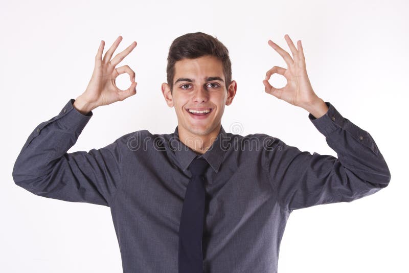 Expression of Satisfaction and Approval Stock Photo - Image of smiling ...