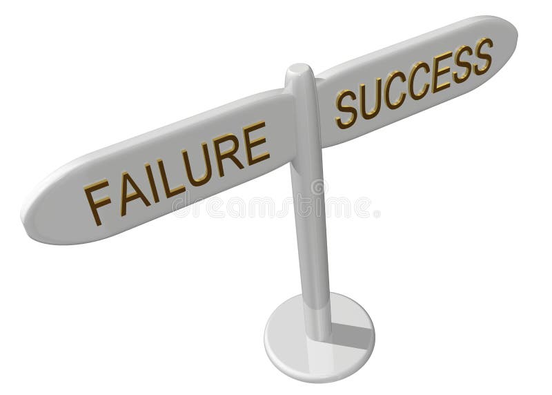 Success-failure stock illustration. Illustration of conceptual - 14930431