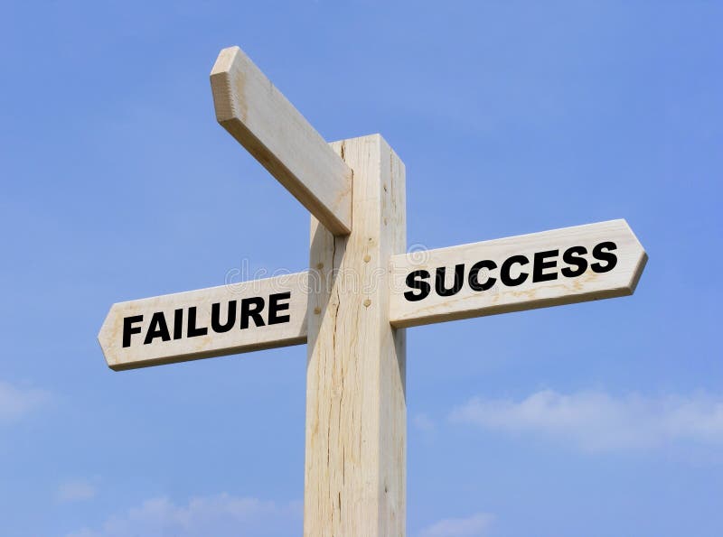 Success Failure stock photo. Image of stand, word, signage - 29677878