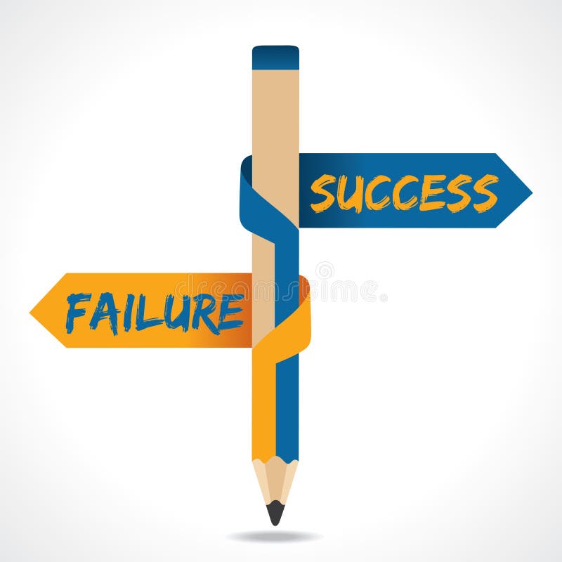 Success & Failure Arrow in Opposite Directions of Stock Vector ...
