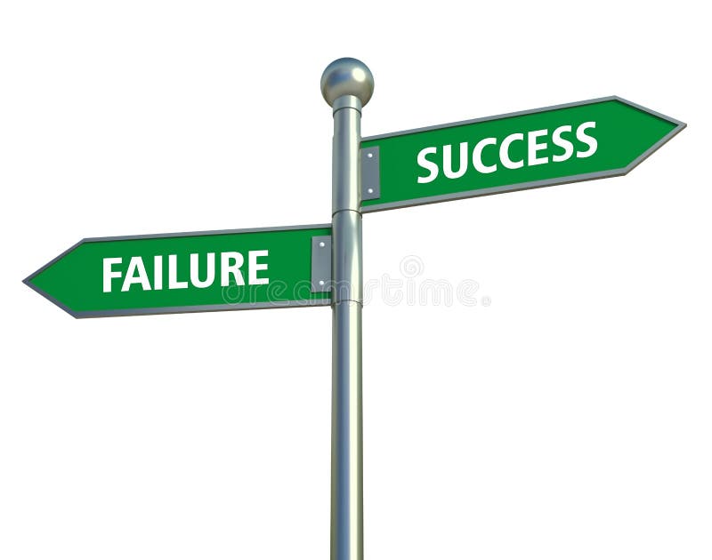 Success Vs Failure - Toggle Switch Stock Illustration - Illustration of ...