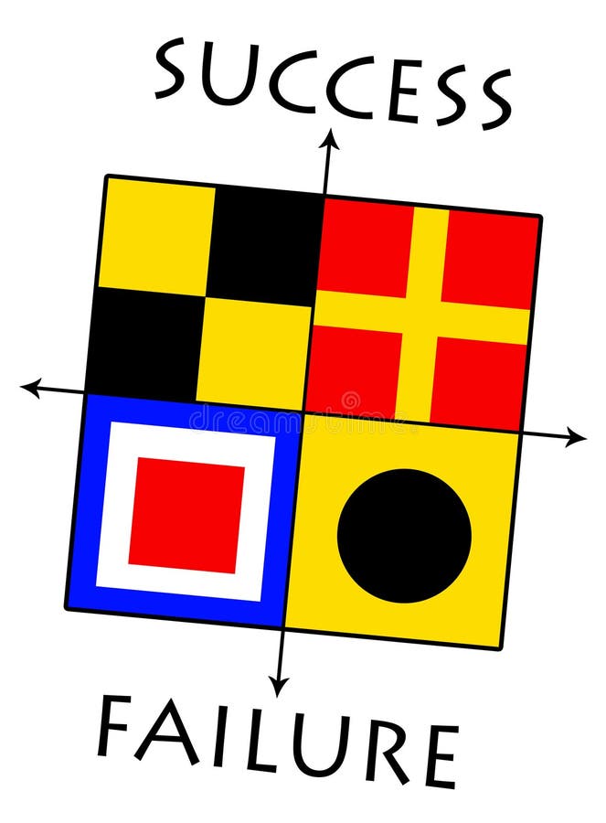 Failure and success stock illustration. Illustration of goal - 18743335