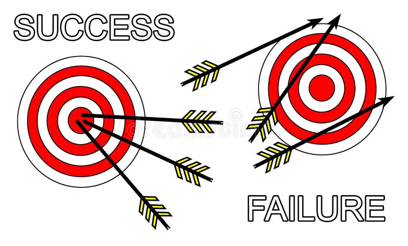 Success and Failure Concept Drawn by a Businessman Stock Photo - Image ...