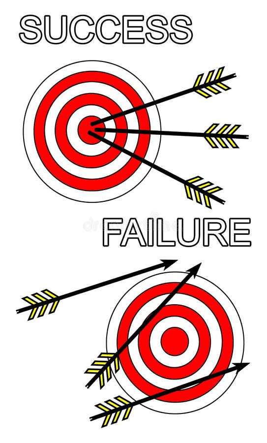 Success and Failure Concept on a Laptop Screen Stock Image - Image of ...