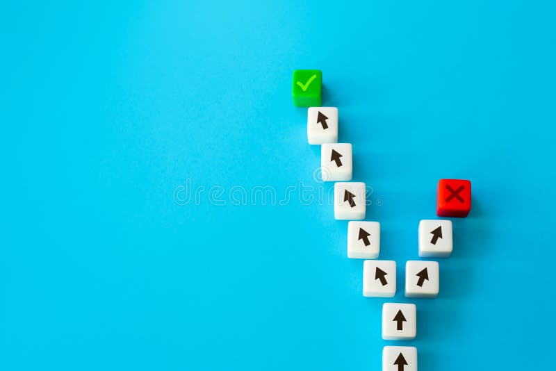 Success or Failure Depends on the Choice. Victory or Defeat. Gain or ...