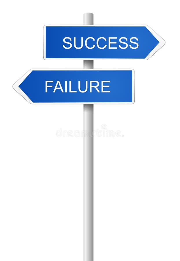 Blue Direction Failure Success Stock Illustrations – 205 Blue Direction ...
