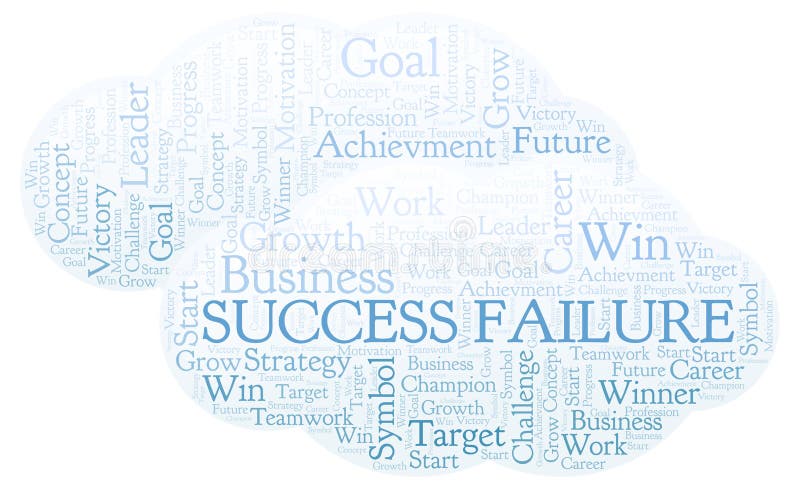Success Failure Word Cloud. Stock Illustration - Illustration of cloud ... Success Failure Word Cloud. Stock Illustration - Illustration of cloud ...