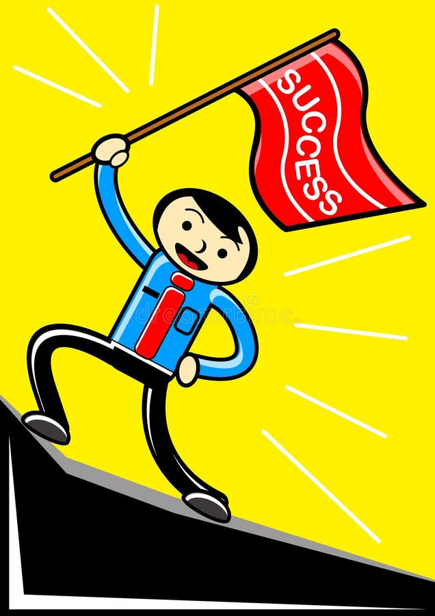 Success flag stock vector. Illustration of competition - 18873156