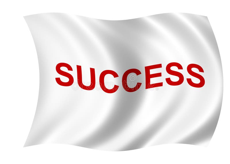 Success flag stock illustration. Illustration of money - 2420950