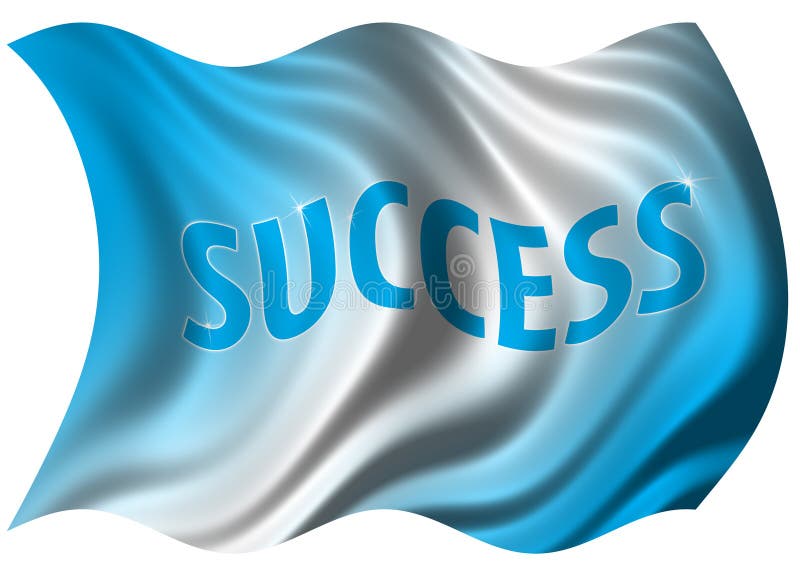 Success Flag in Stairs Podium Stock Vector - Illustration of internet ...