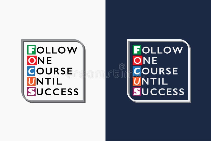 Focus Acronym Typography Suitable for Tshirt Graphic. Stock Vector ...