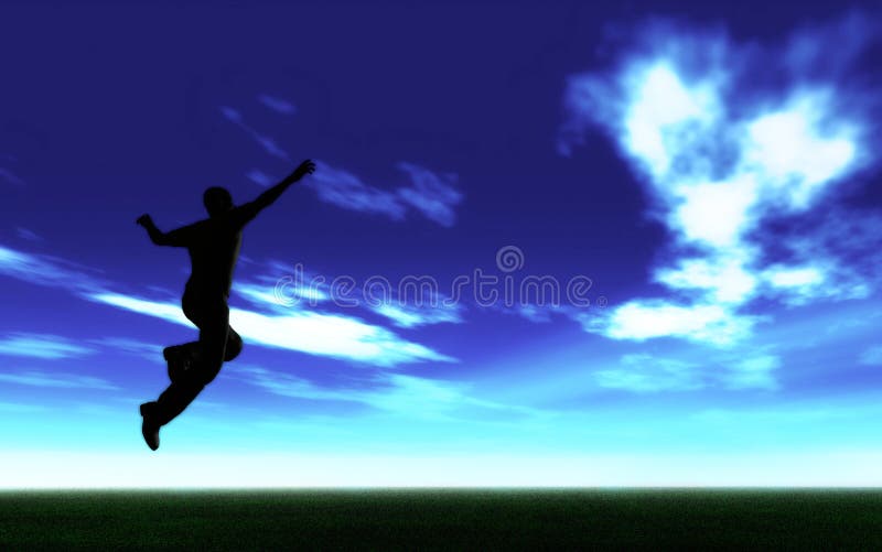 Success and Freedom Expression on the Nature Stock Illustration ...