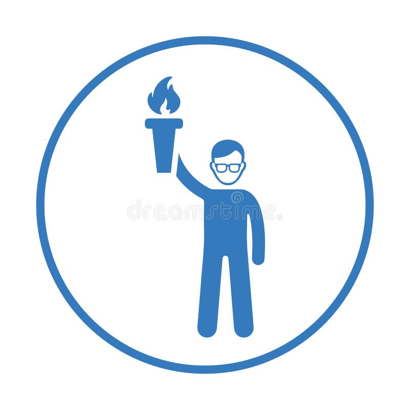 Success, Freedom, Light Icon. Blue Color Vector Stock Vector ...