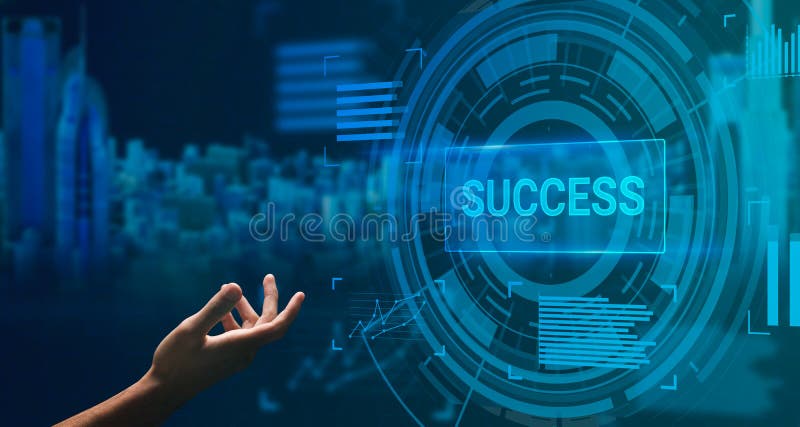 Person Reaching Out To Virtual Panel Screen with Hand Stock Image ...