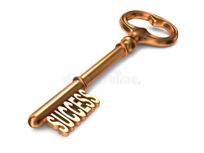 Key to success stock illustration. Illustration of realisation - 1570117