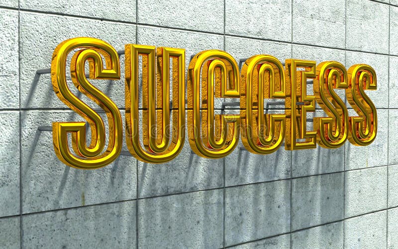 Success way stock illustration. Illustration of reflective - 3616961