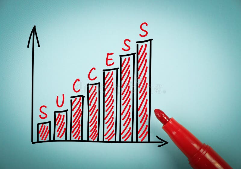 Success graph stock illustration. Illustration of goal - 53977428