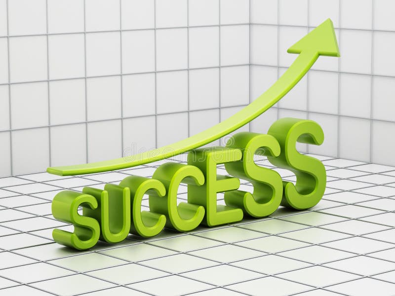 Success graph stock illustration. Illustration of arrow - 41678916