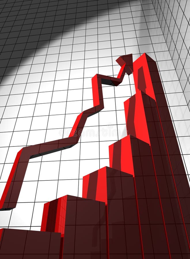 Red success graph stock illustration. Illustration of winning - 11214513