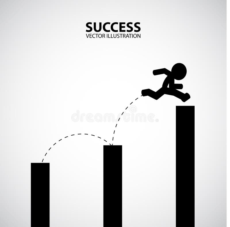 Success Graphic Design stock vector. Illustration of person - 83604685