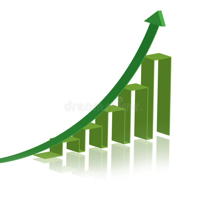 Success green diagram stock illustration. Illustration of chart - 27540429