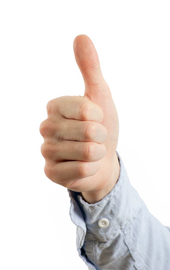 Thumbs Up Success Hand Sign Stock Image - Image of expressing, finger ...