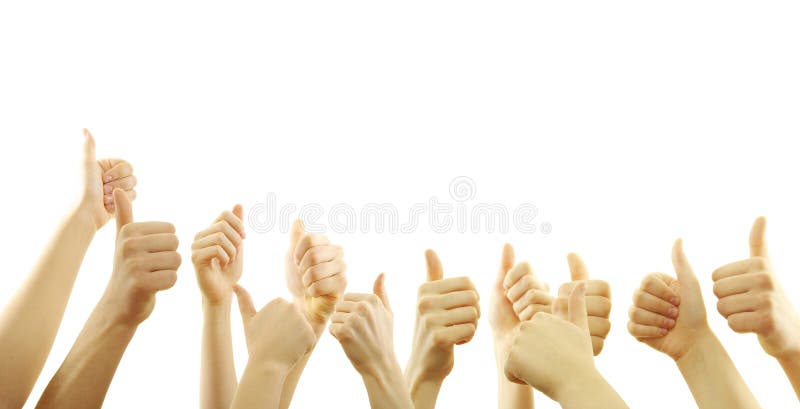Group of People Hands Raised Stock Image - Image of togetherness, large ...