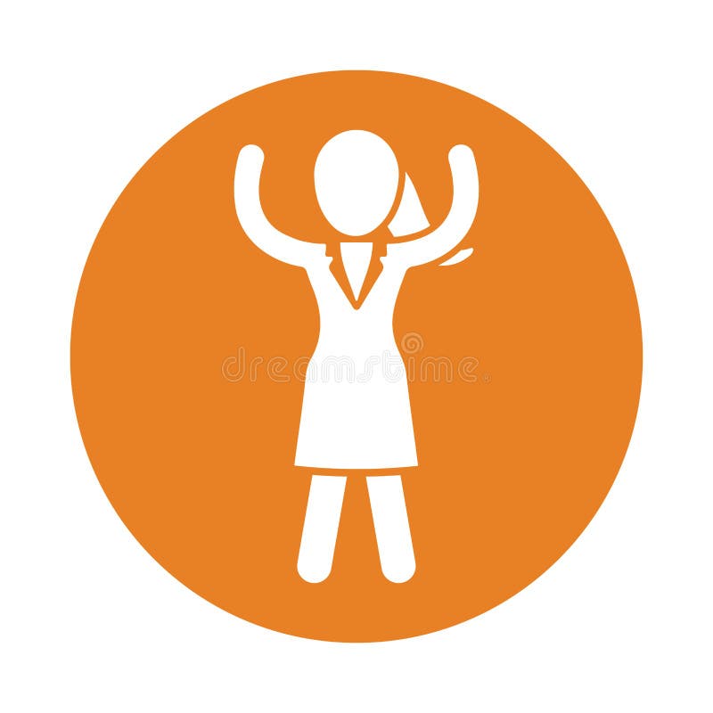 Person Icon Hands Up Orange Stock Illustrations – 59 Person Icon Hands ...
