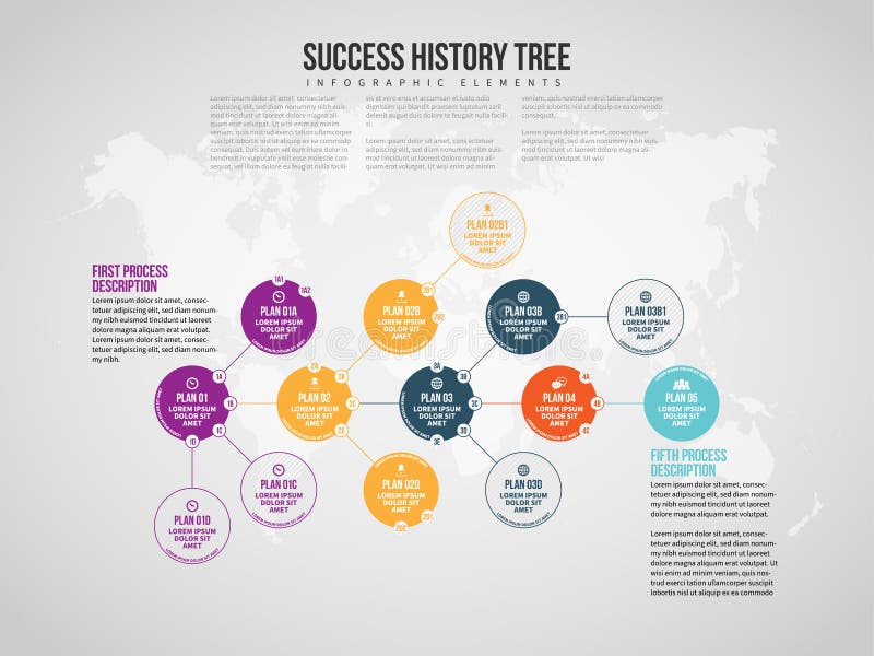 Success History Tree Infographic Stock Vector - Illustration of ...