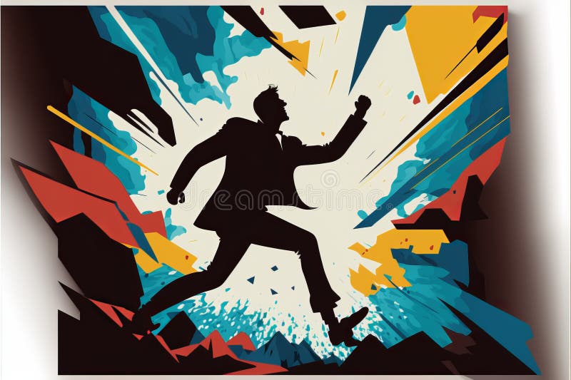 Success Human Abstract Art Vector Art Stock Illustration - Illustration ...