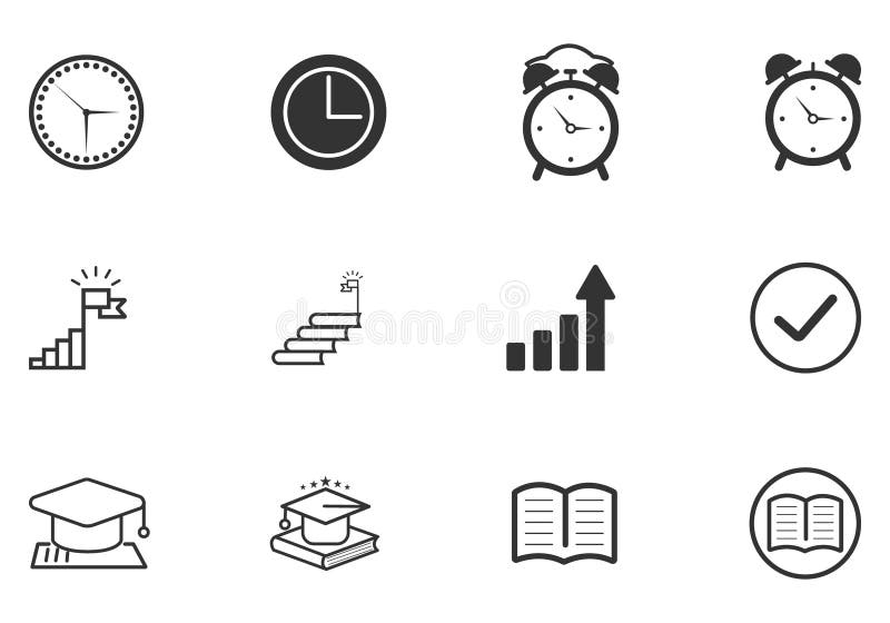 Success Icon Set. Goals and Target Related Vector Icons Vector ...