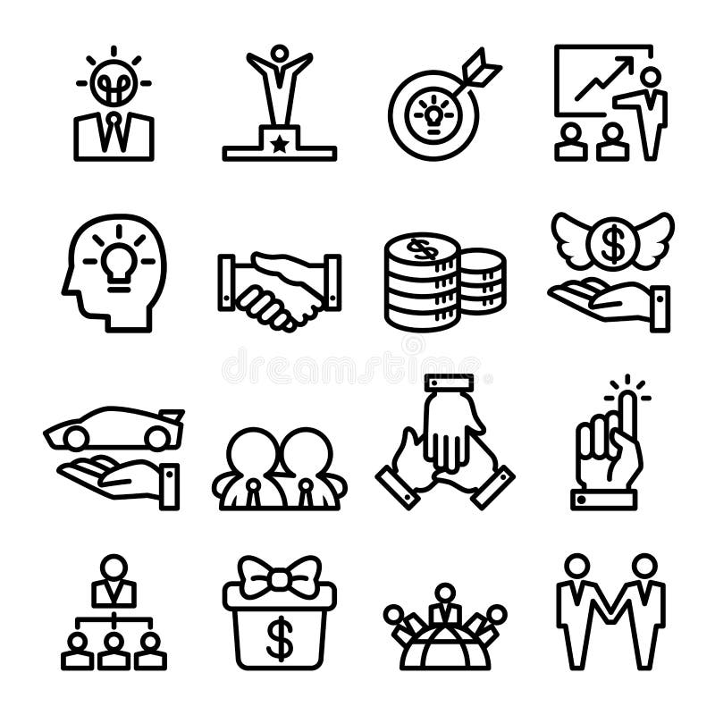 Success icon set stock vector. Illustration of icon, black - 51744405
