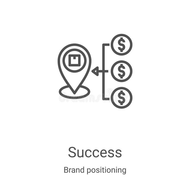 Brand Positioning Icon Vector from Brand Positioning Collection. Thin ...