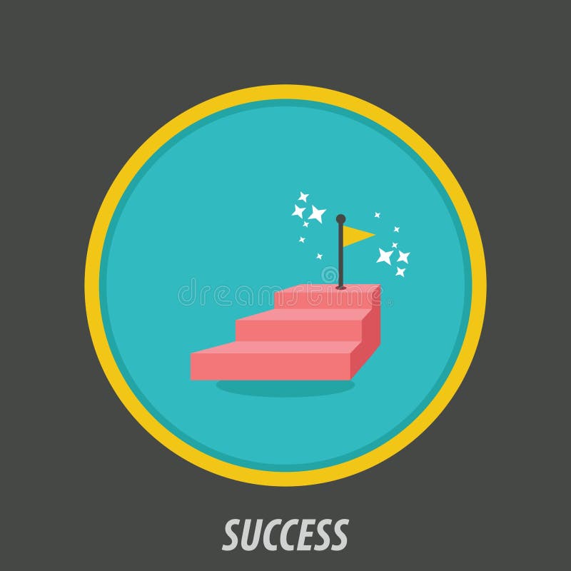 Success Icon. Vector Illustration Decorative Design Stock Vector ...