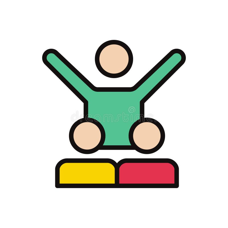 Success Vector Line Colour Icon Stock Vector - Illustration of business ...