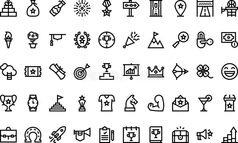 Success Icons High-Quality Vector Icons Collection with Editable Stroke ...