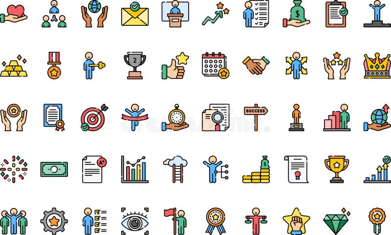 Success Icons High-Quality Vector Icons Collection with Editable Stroke ...