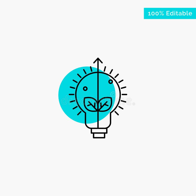 Success, Idea, Bulb, Light Turquoise Highlight Circle Point Vector Icon ...