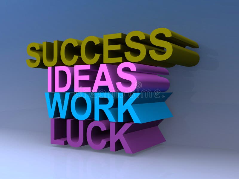 Success Ideas Teamwork Plans Signpost Showing Business Plans and Stock ...