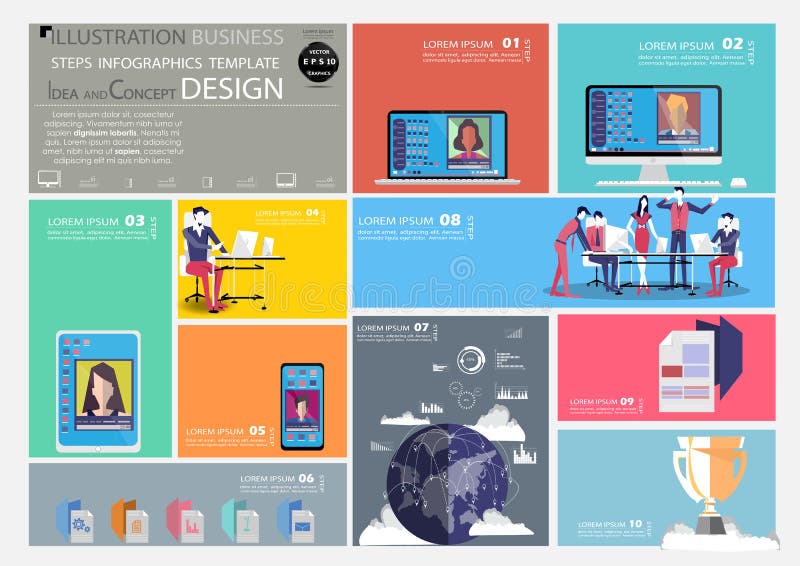 Success - Infographics Template Idea and Concept Design -Contact ...