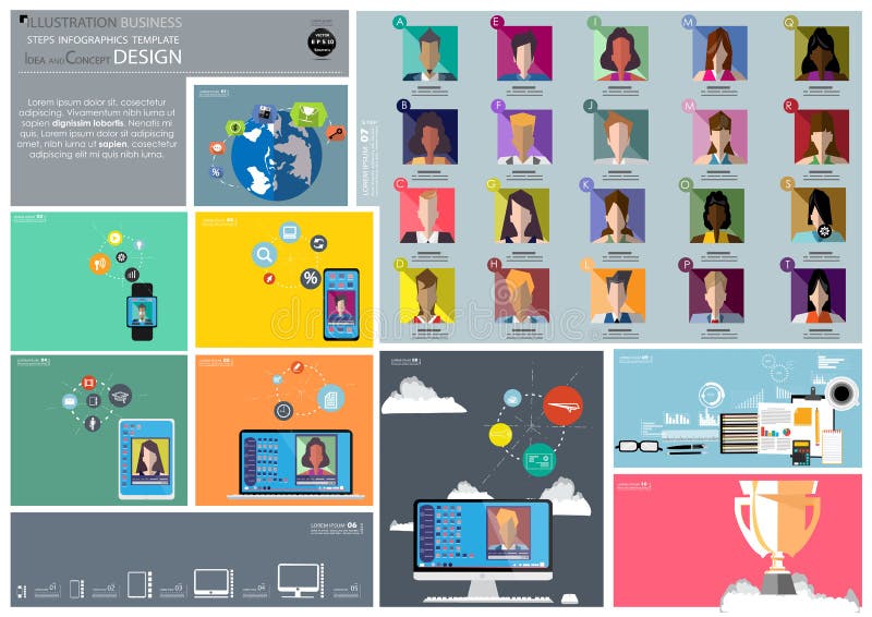 Success - Infographics Template Idea and Concept Design -Contact ...