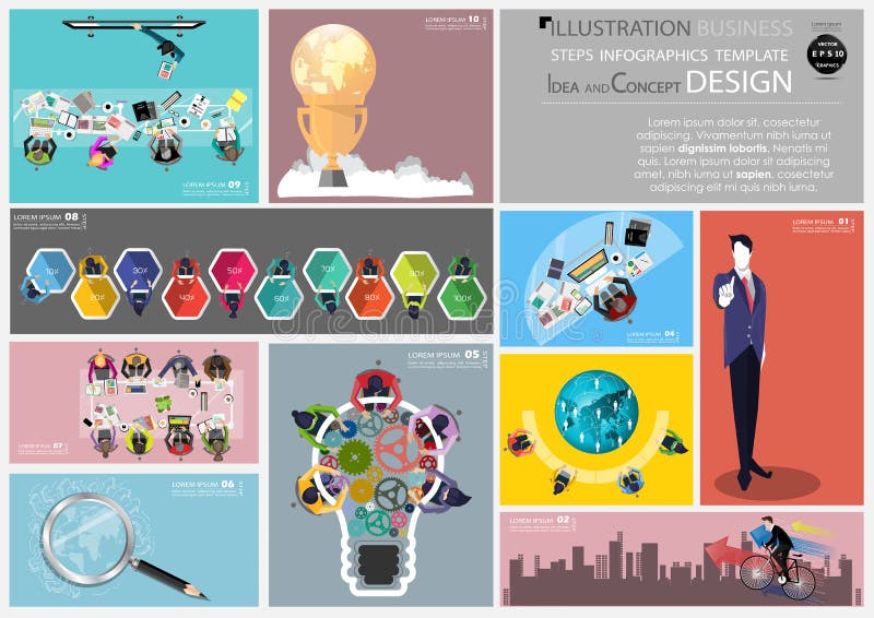 Success - Infographics Template Idea and Concept Design -Contact ...