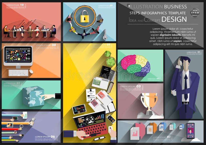 Success - Infographics Template Idea and Concept Design -Contact ...